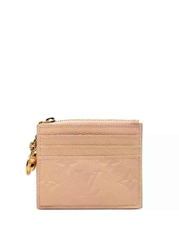 LOUIS VUITTON 2021-2026 Monogram Empreinte Flora Card Holder - Pink