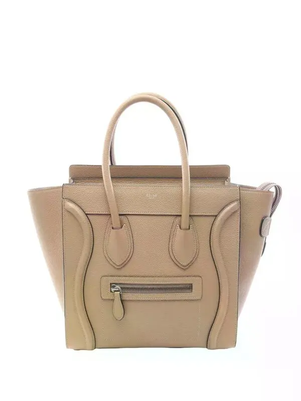 Celine 2010-2026 Micro Luggage Tote Handbag - Neutrals