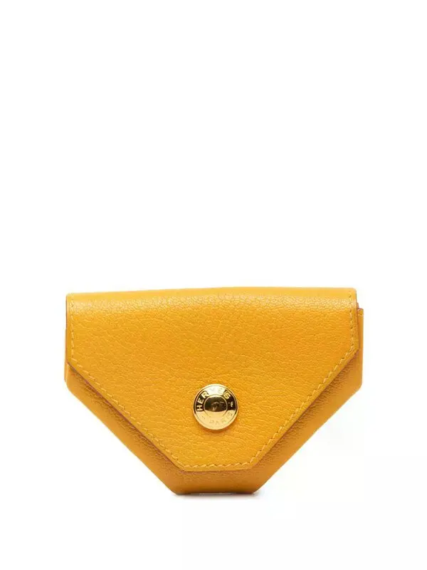 Hermès Le 24 Chevre Mysore Coin Pouch - Yellow