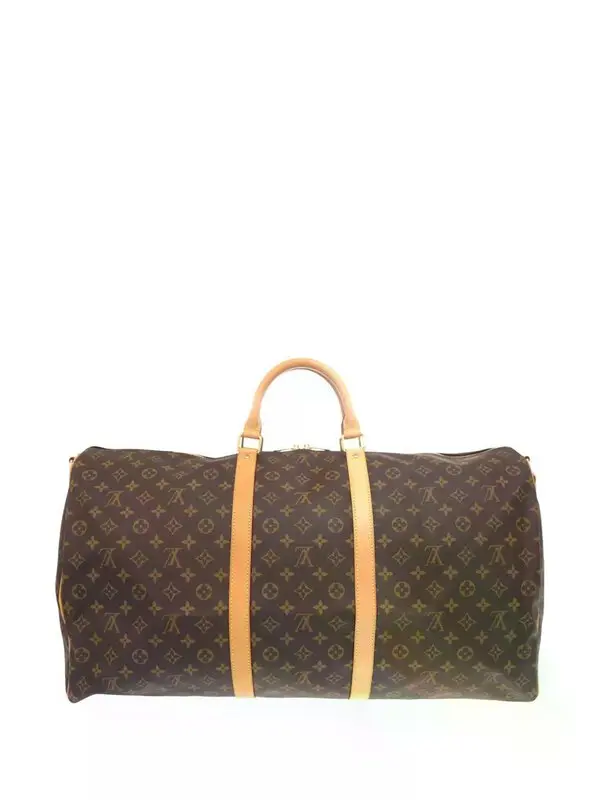 LOUIS VUITTON 2006 Monogram Keepall Bandouliere 60 Travel Bag - Brown
