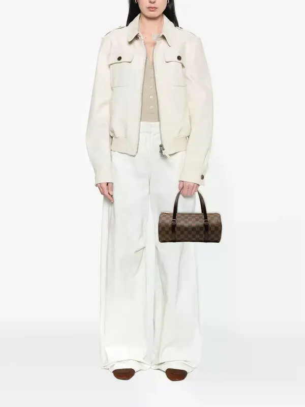 LOUIS VUITTON 2006 Damier Ebene Papillon 26 Handbag - Brown