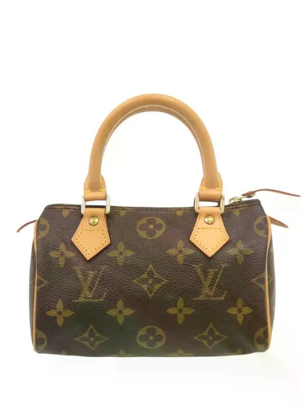 LOUIS VUITTON 1998 Monogram Mini Speedy Hl Satchel - Brown