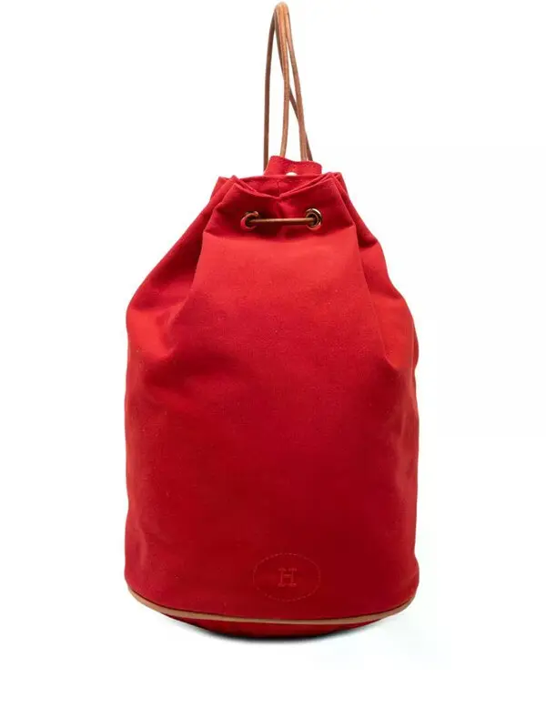 Hermès 20th Century Toile Polochon Mimile Backpack