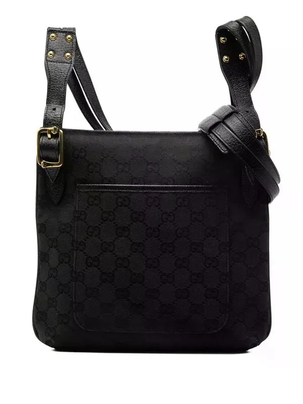 Gucci Gg Canvas Crossbody Bag - Black