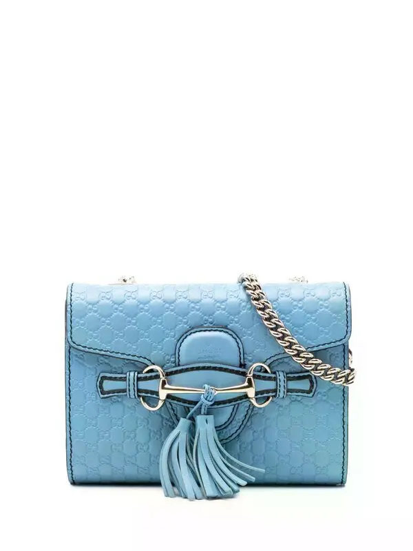 Gucci Mini Emily Microssima Crossbody Bag - Blue