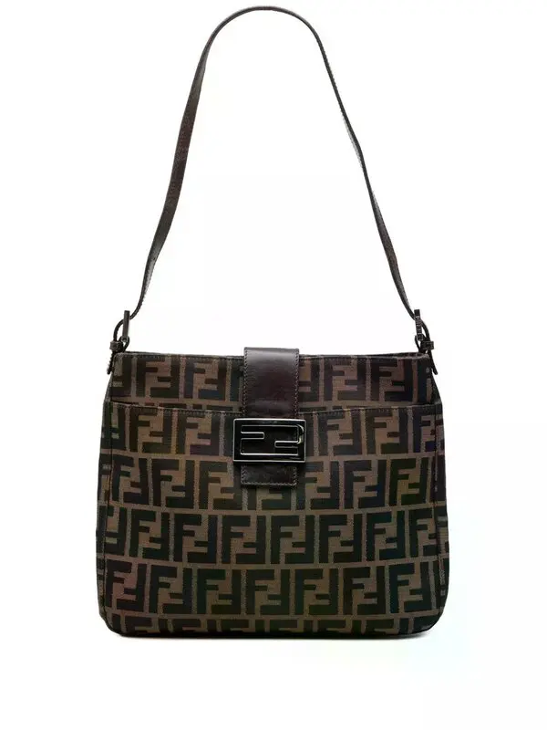 Fendi Zucca Canvas Shoulder Bag - Brown