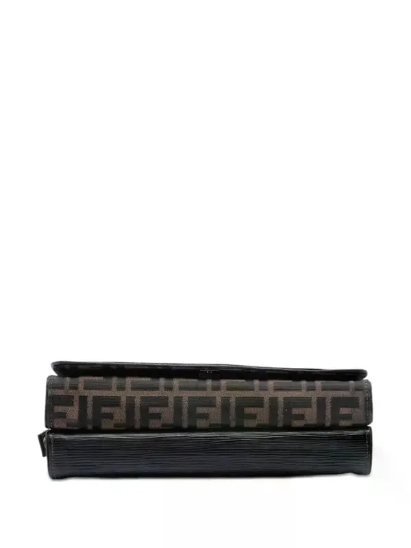 Fendi 20th Century Zucca Canvas And Leather Crossbody Bag