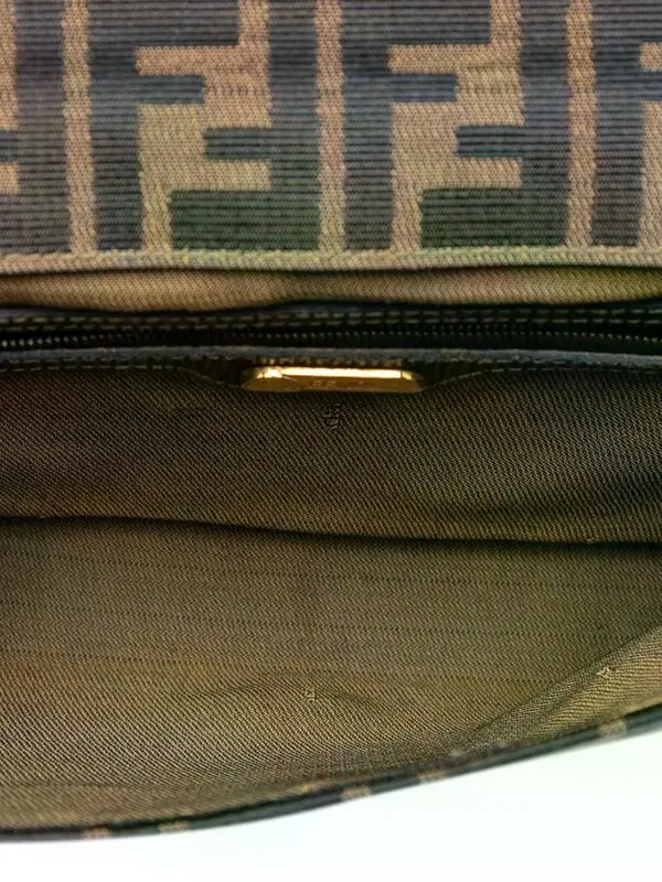 Fendi 20th Century Zucca Canvas And Leather Crossbody Bag