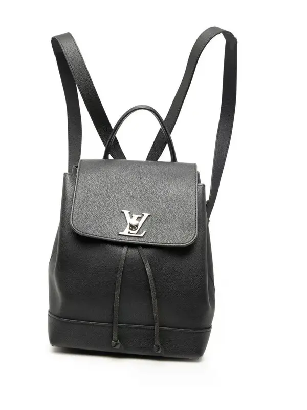 LOUIS VUITTON 2018 Taurillon Lockme Backpack - Black