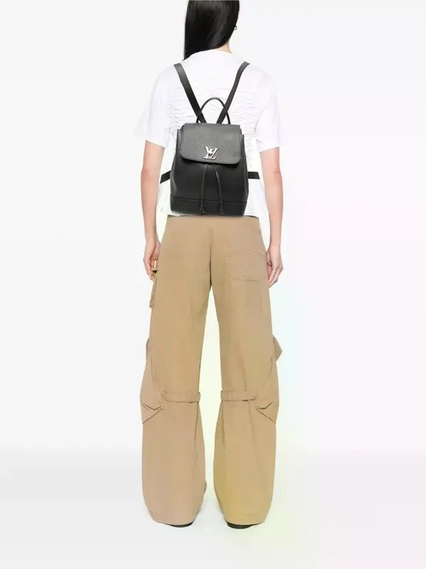 LOUIS VUITTON 2018 Taurillon Lockme Backpack - Black