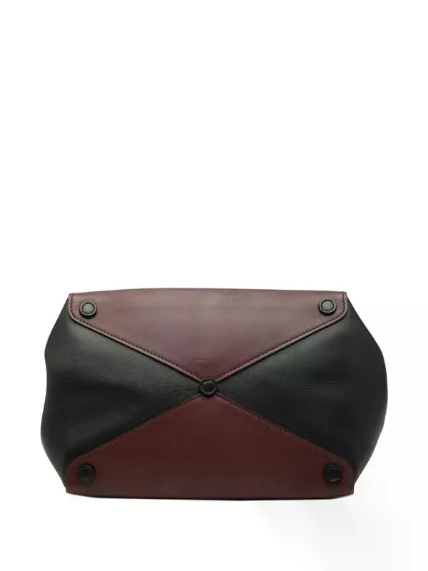 Prada Bicolor Soft Calf Double Turnlock Satchel