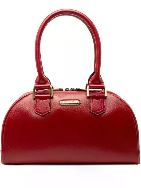 Burberry Leather Handbag - Red