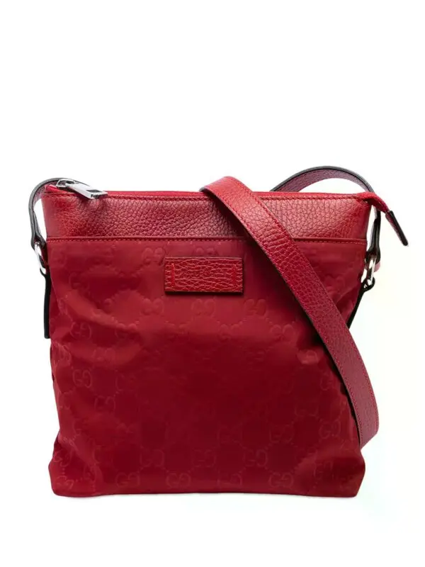 Gucci Gg Nylon Crossbody Bag - Red