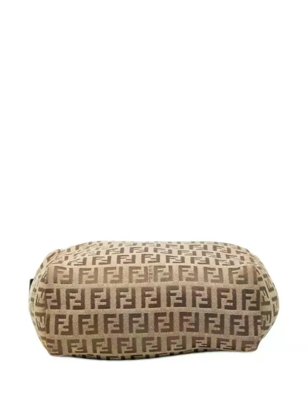 Fendi 2000-2010 Mini Zucchino Canvas Handbag - Neutrals