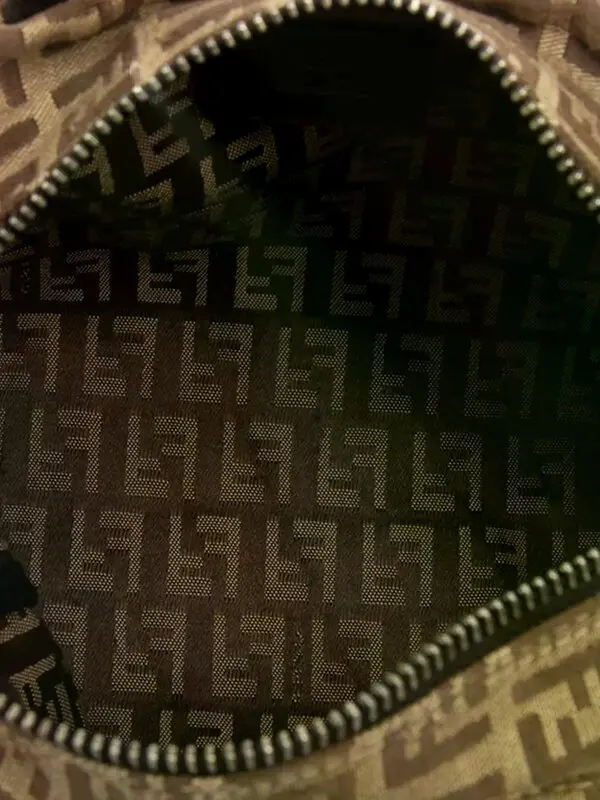 Fendi 2000-2010 Mini Zucchino Canvas Handbag - Neutrals