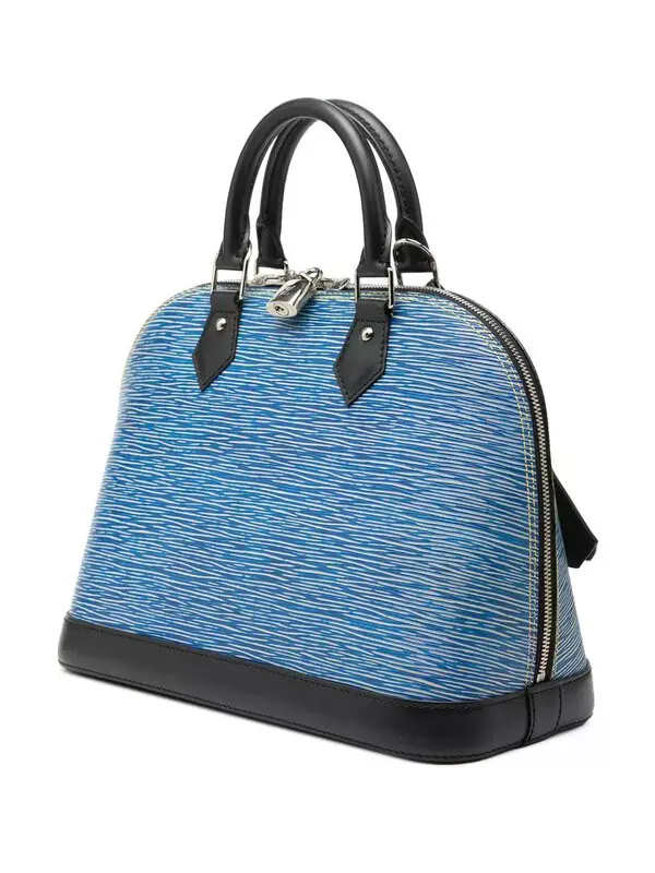 LOUIS VUITTON 2016 Epi Denim Alma Pm Handbag - Black
