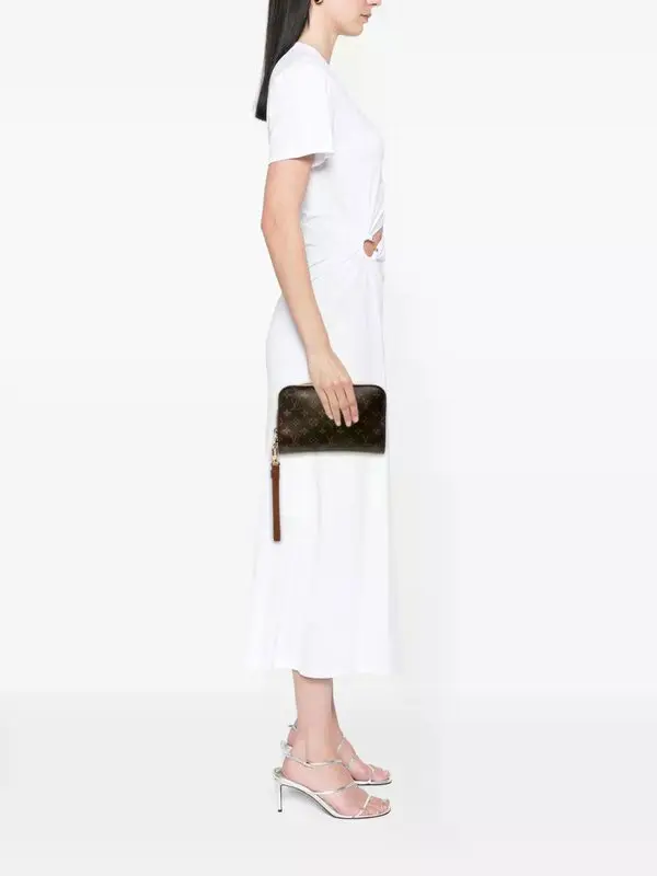 LOUIS VUITTON 2003 Monogram Orsay Clutch Bag - Brown