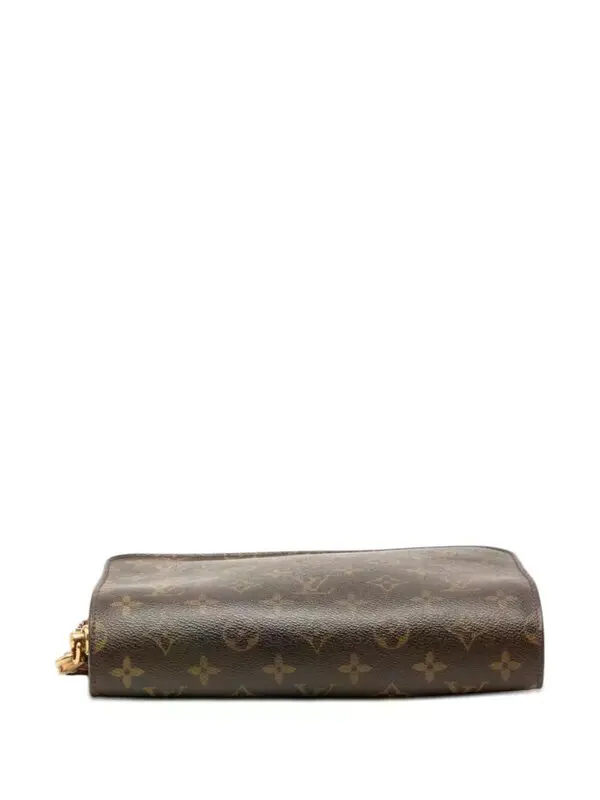 LOUIS VUITTON 2003 Monogram Orsay Clutch Bag - Brown
