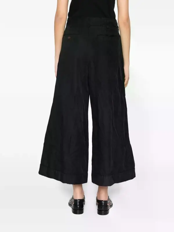 Comme Des Garçons Crinkled Wide-leg Trousers