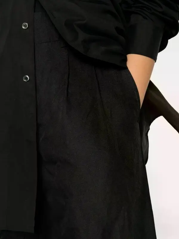 Comme Des Garçons Crinkled Wide-leg Trousers