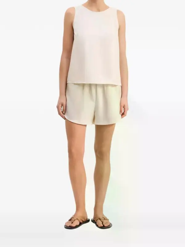 Loulou De Saison Sleeveless Silk Twill Top