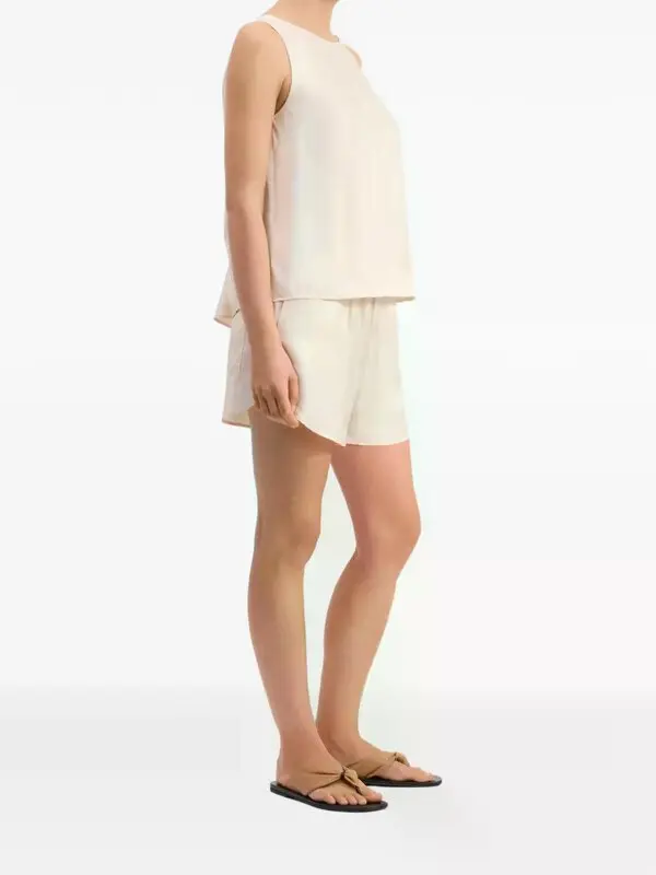 Loulou De Saison Sleeveless Silk Twill Top