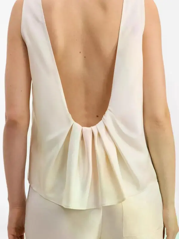 Loulou De Saison Sleeveless Silk Twill Top