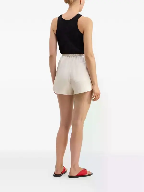 Loulou De Saison Elastic-waist Shorts - Neutrals