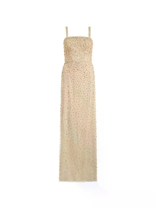 Jenny Packham Cherry Bead-embellished Gown - Neutrals