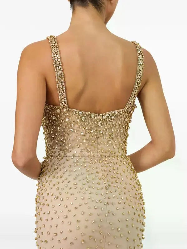 Jenny Packham Cherry Bead-embellished Gown - Neutrals