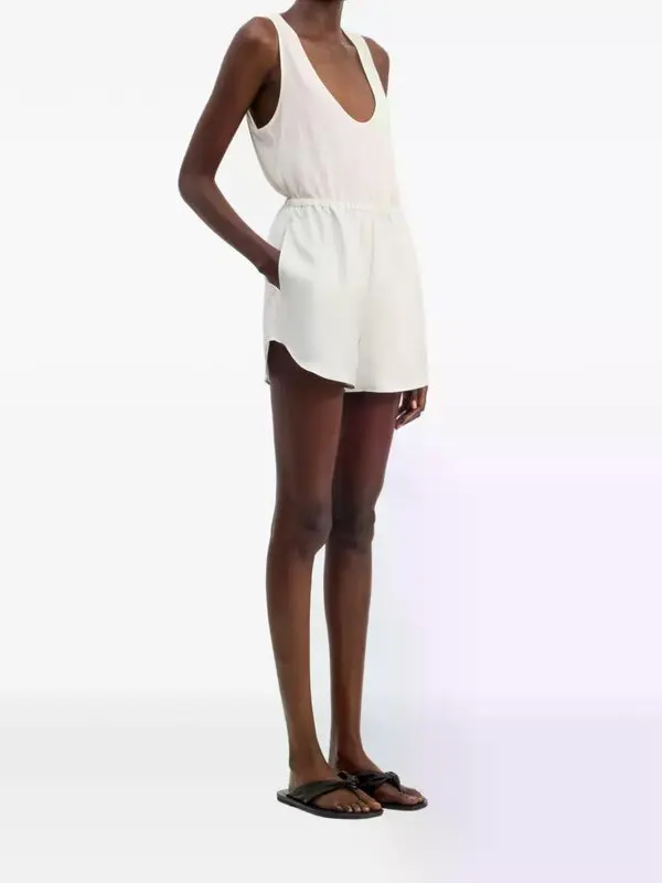 Loulou De Saison Elastic-waist Shorts - White