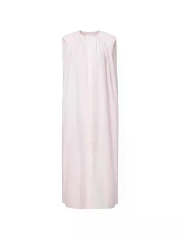 Loulou De Saison Button-fastening Midi Dress - Pink