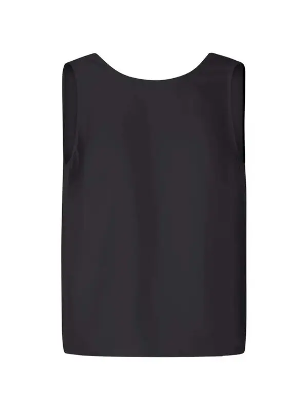 Loulou De Saison Sleeveless Backless Top - Black