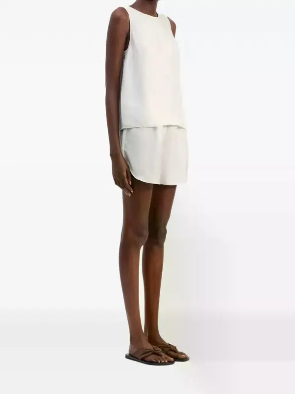 Loulou De Saison Sleeveless Silk Twill Top