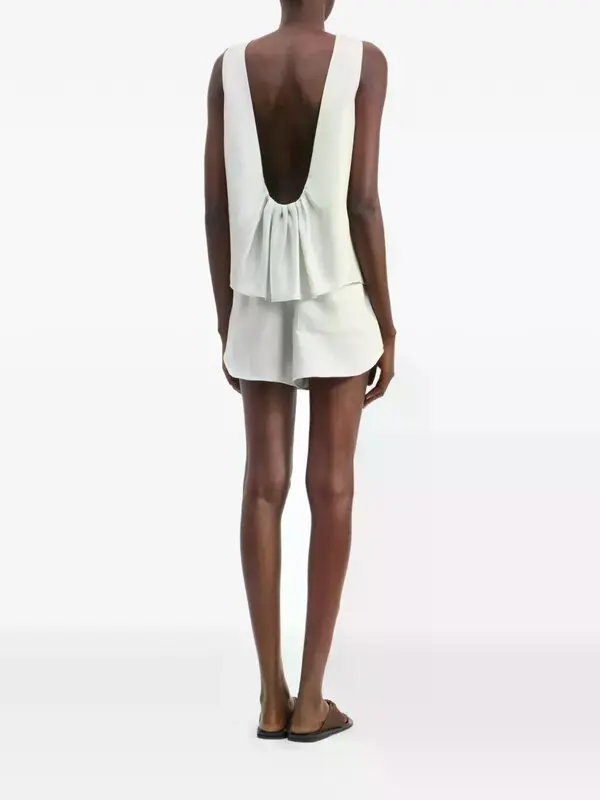 Loulou De Saison Sleeveless Silk Twill Top