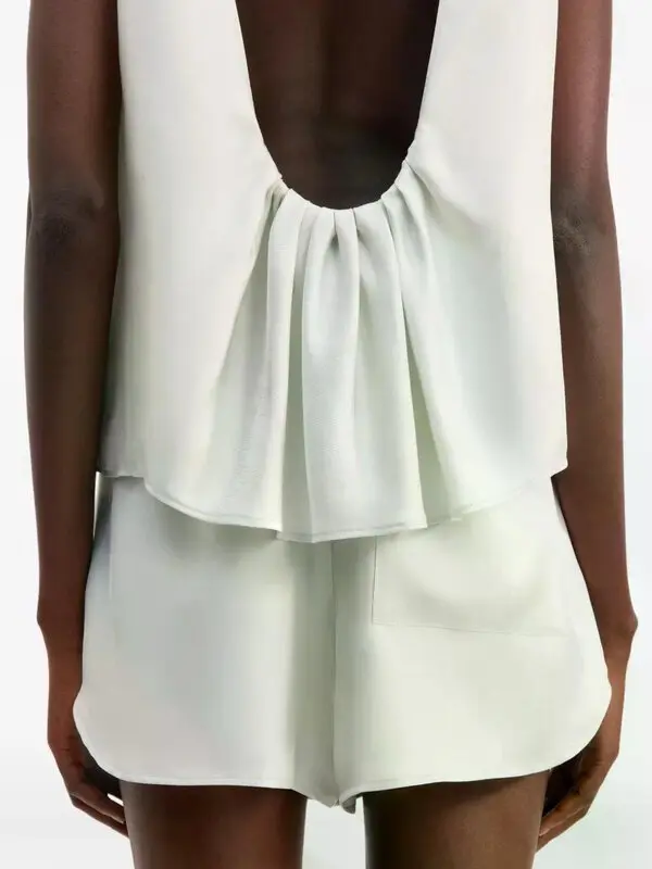 Loulou De Saison Sleeveless Silk Twill Top