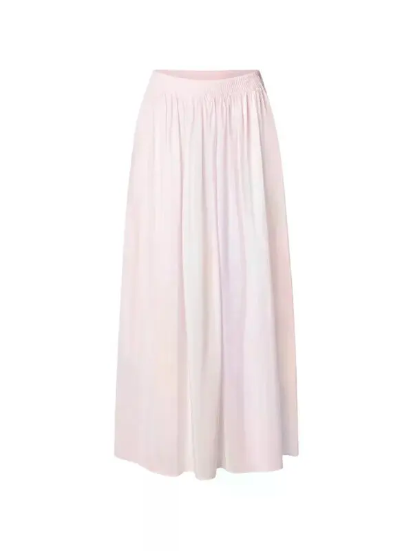 Loulou De Saison Naya Gathered Flared Long Skirt - Pink