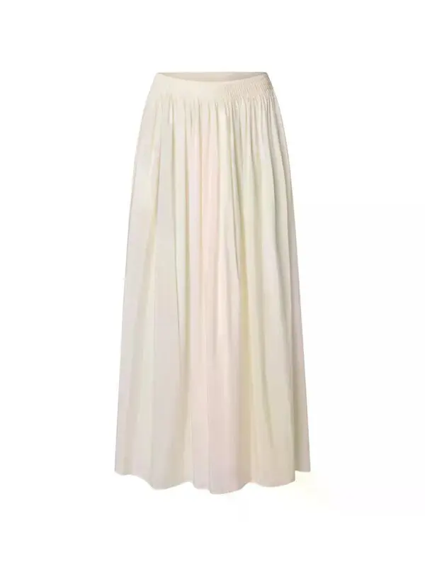 Loulou De Saison Naya Gathered Flared Maxi Skirt - Neutrals