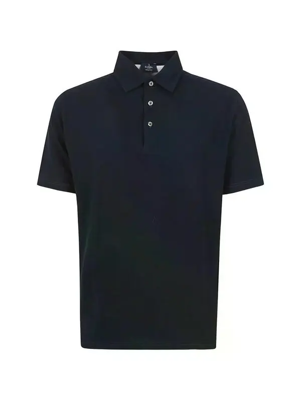 BARBA NAPOLI Short-sleeve Polo Shirt - Blue