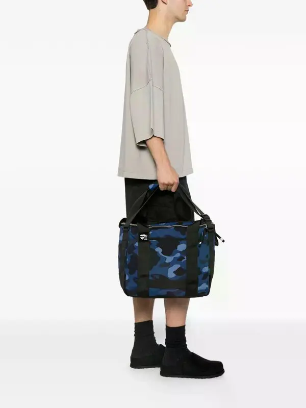 A BATHING APE Abc Camo-pattern Tote Bag