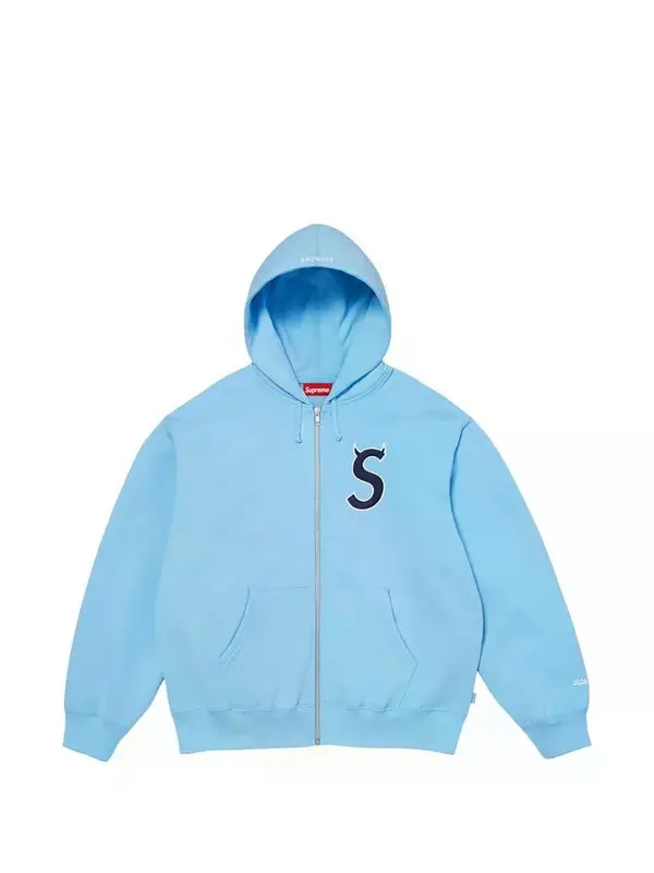 Supreme Devil's Zip-up Hoodie - Blue