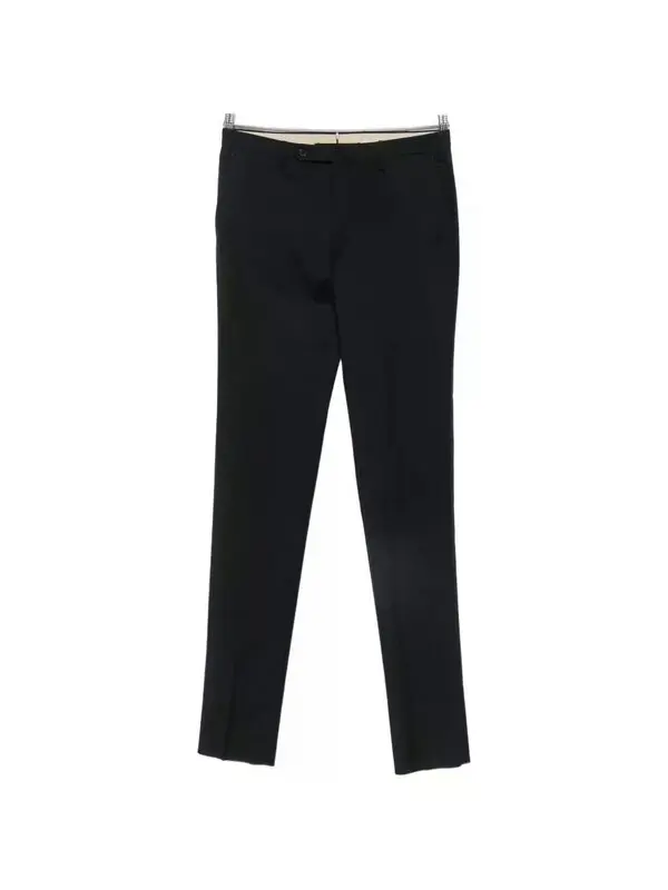 Incotex Slim-fit Wool Trousers - Black