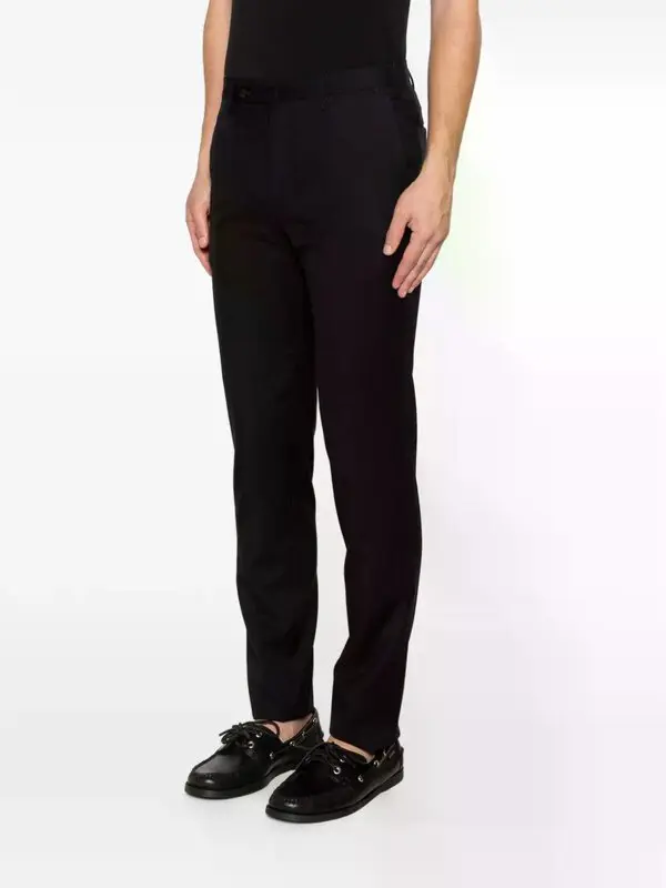 Incotex Slim-fit Wool Trousers - Black