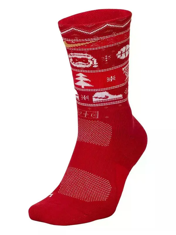 Nike Elite Christmas Socks - Red