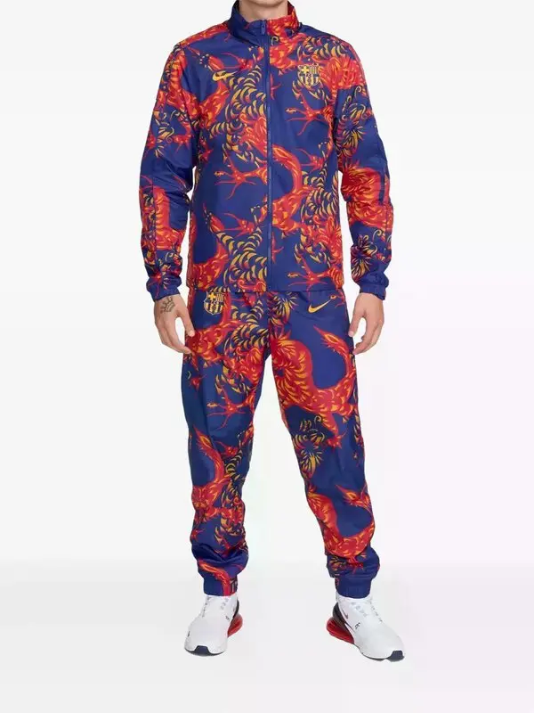 Nike X F.c. Barcelona Woven Tracksuit - Blue