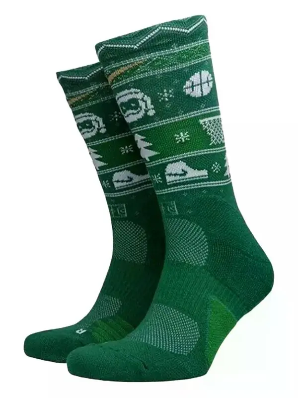 Nike Elite Christmas Socks - Green