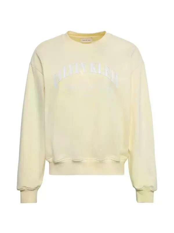 Calvin Klein Varsity-logo Sweatshirt - Yellow