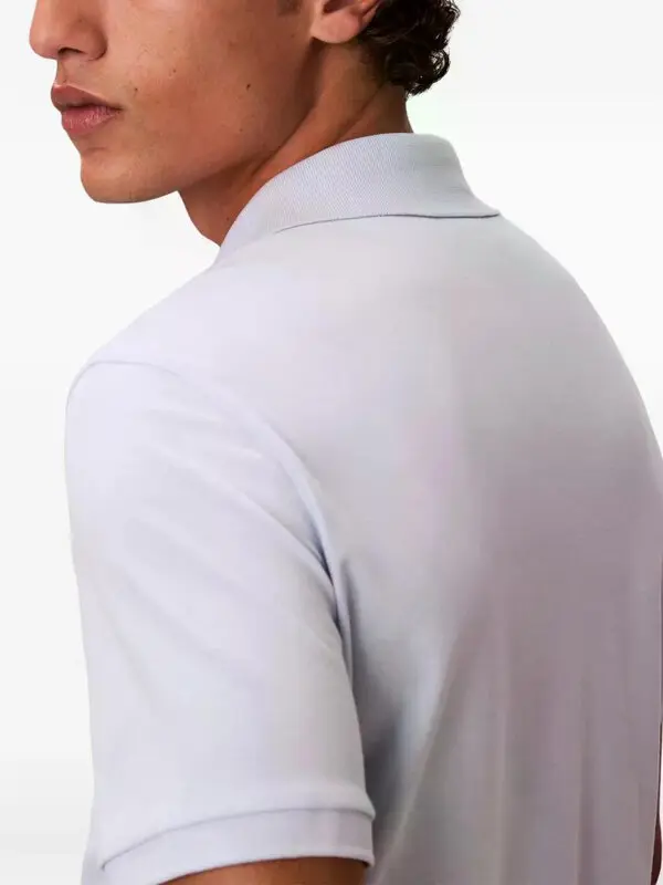 Calvin Klein Zip-fastening Logo-patch Polo Shirt - Blue