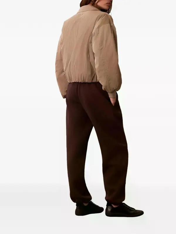 Calvin Klein Logo-patch Relaxed-fit Track Pants - Brown
