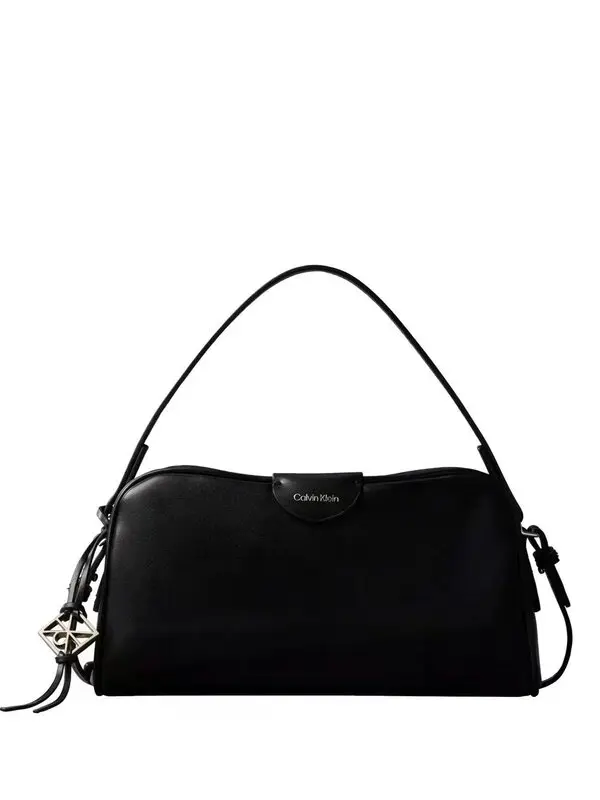 Calvin Klein Logo-charm Shoulder Bag - Black